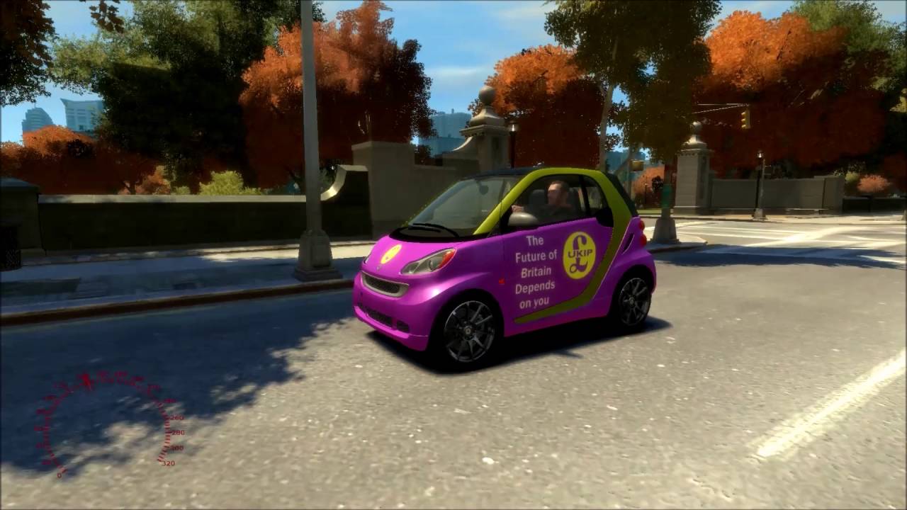 GTA IV Brexit Bus And UKIP Smart Car - YouTube