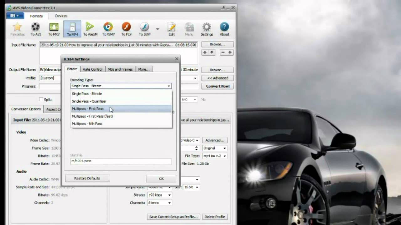 Converting videos to MP4 and other formats using AVS - YouTube