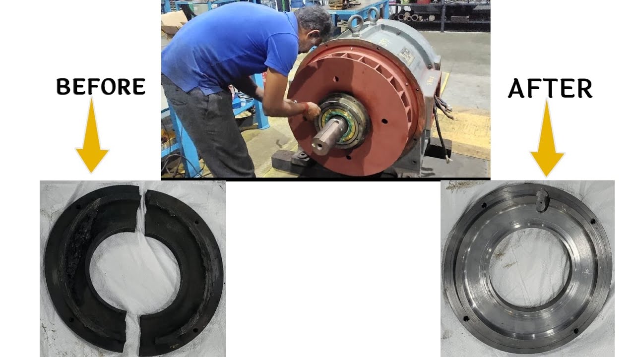 300 KW Slip Ring Induction Motor Repair Work - YouTube