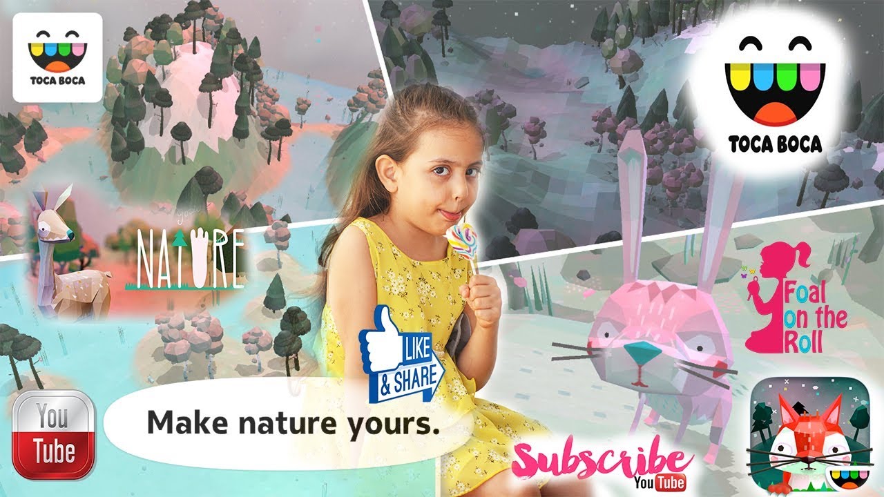 Nature Toca Boca Education Creativity App Foal on the Roll - YouTube