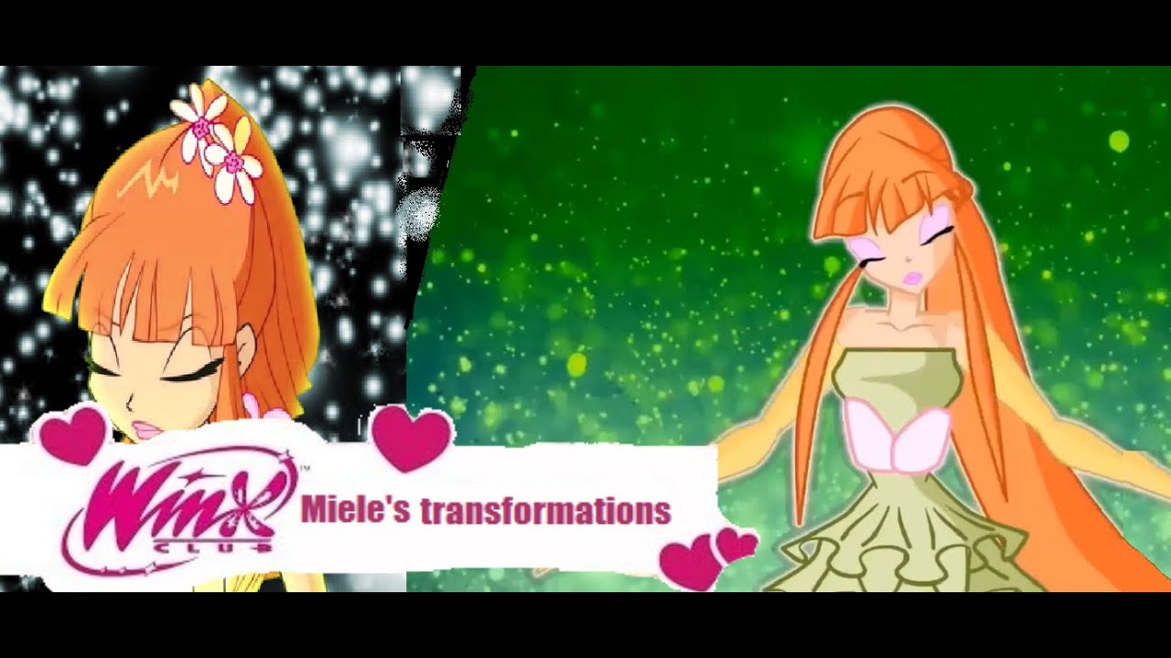 Winx Club | Miele's charmix and enchantix transformations - YouTube