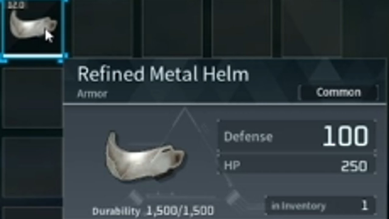 How to Make a Refined Metal Helm in Palworld - YouTube