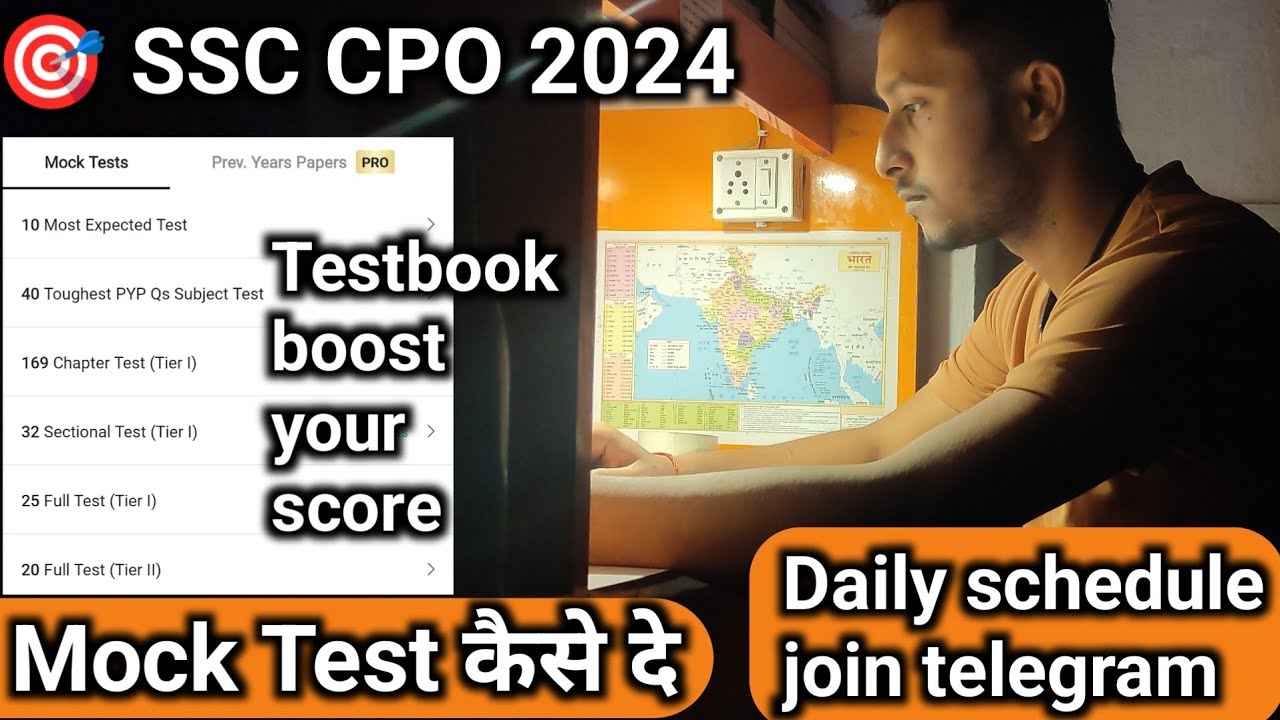 SSC CPO 2024 Boost your score | Daily mock schedule || - YouTube