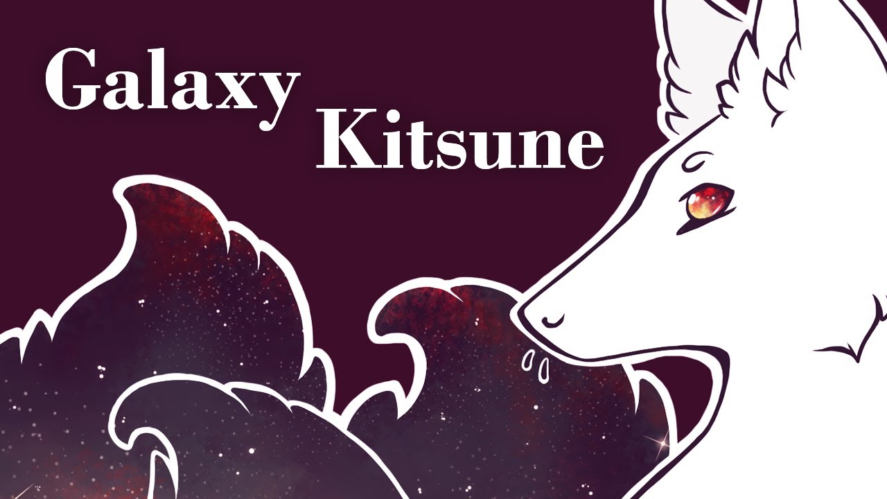 Galaxy Kitsune Digital Painting - YouTube