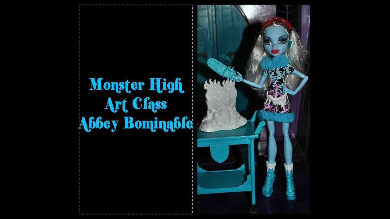 Monster High Art Class Abbey Bominable обзор на русском - YouTube