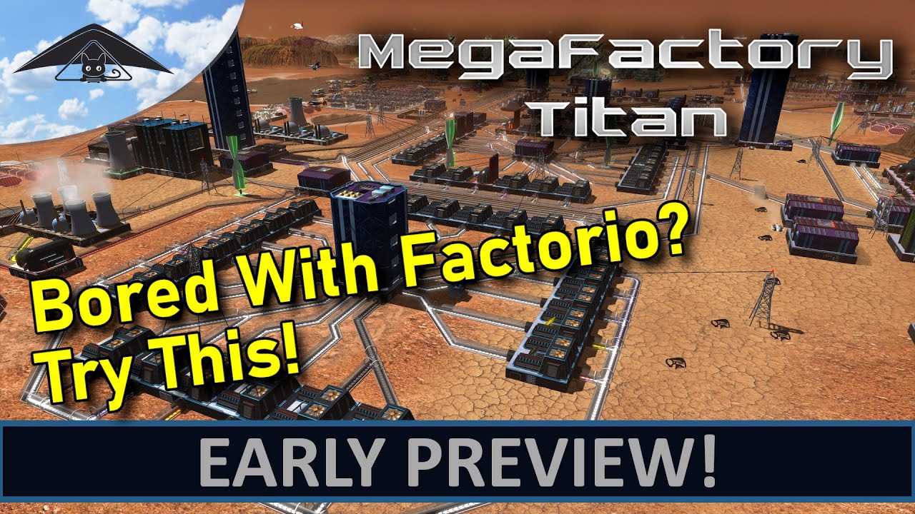 MegaFactory Titan - Early Preview [ Factory Automation on Titan ] - YouTube
