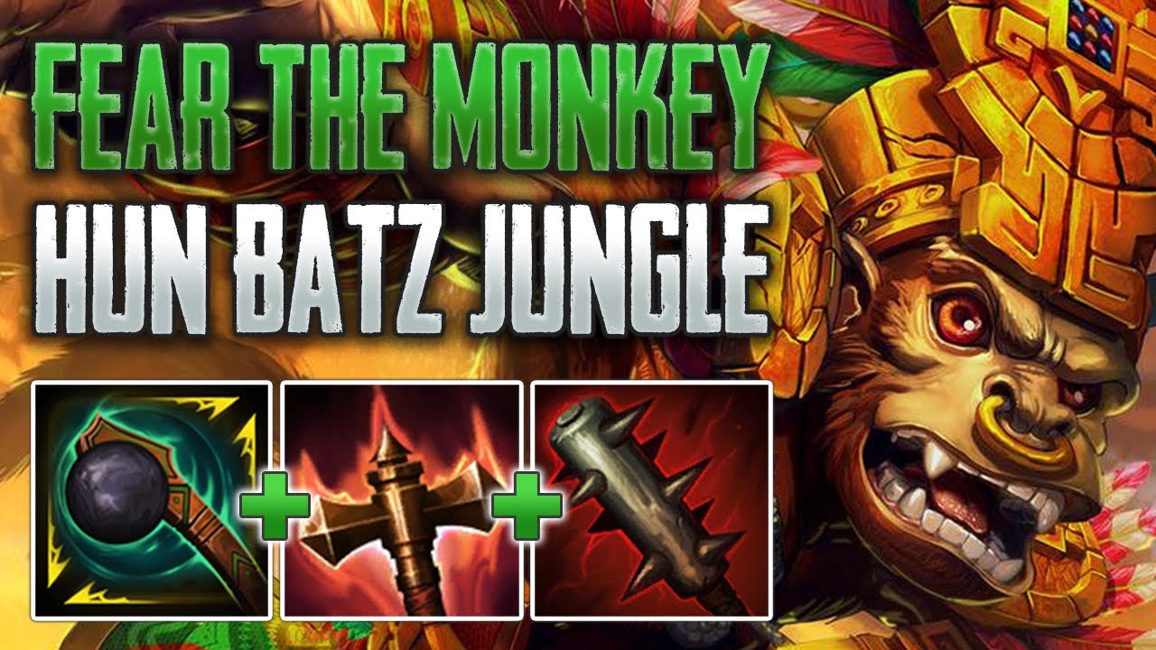 FEAR THE MONKEY! Hun Batz Jungle Gameplay (SMITE Conquest) - YouTube