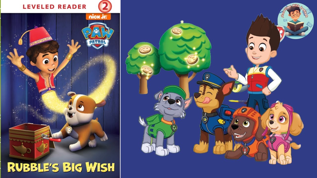 🐶⚡️🧞 Paw Patrol Books| Read along| Rubble's Big Wish | level 2 Reader ...