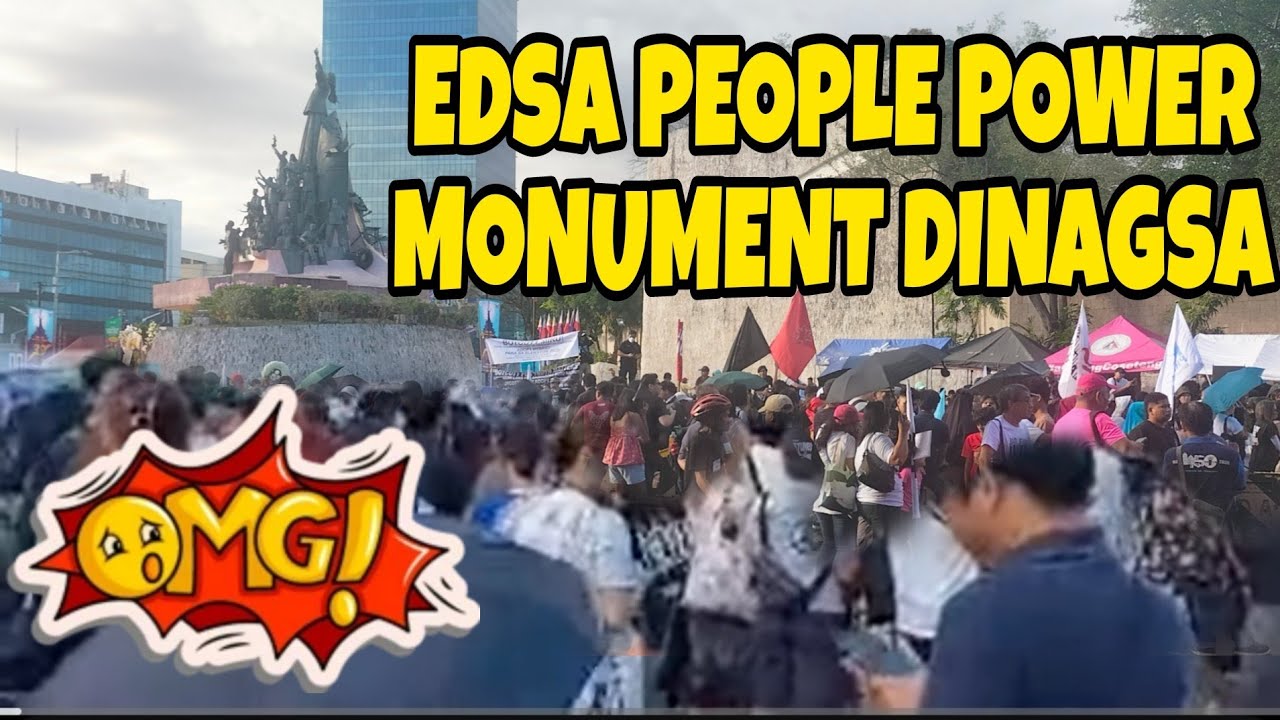 EDSA PEOPLE POWER MONUMENT DINAGSA NG TAO - YouTube