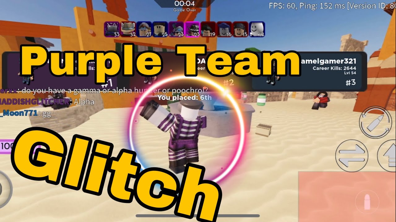 Arsenal Purple Team Glitch (Roblox) #ArsenalPurpleteam - YouTube