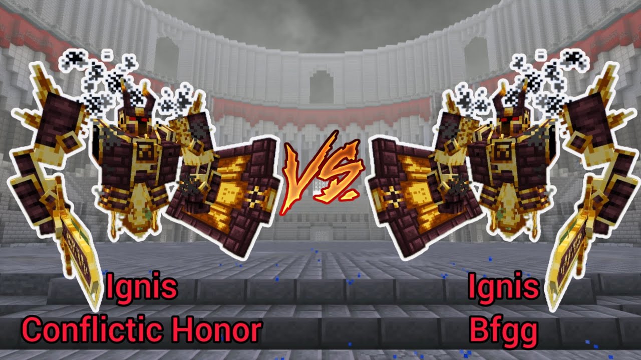 Minecraft Mobs Battle Ignis Conflictic Honor Reskin VS Ignis Bfgg #026 ...