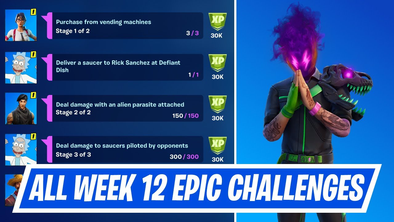 All Week 12 Epic Quest Challenges Guide in Fortnite - Week 12 Quest in ...