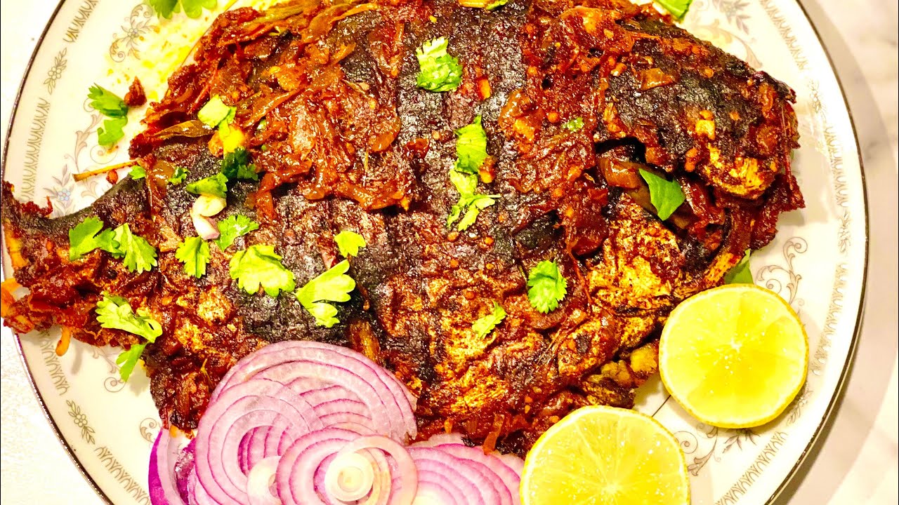 Naadan Aavoli Roast /White Pomfret Roast - YouTube