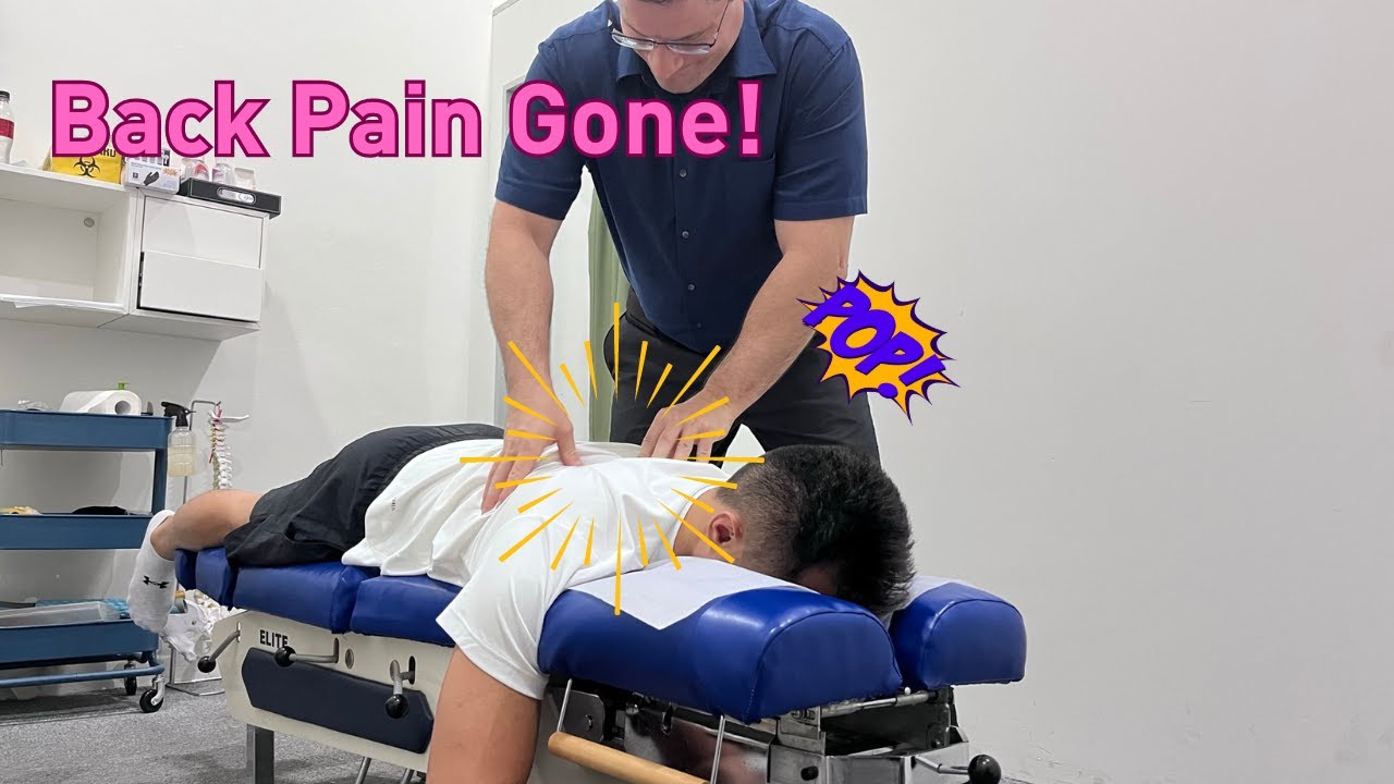 😱Extremely loud full spine crack. ASMR chiropractic adjustment crack ...