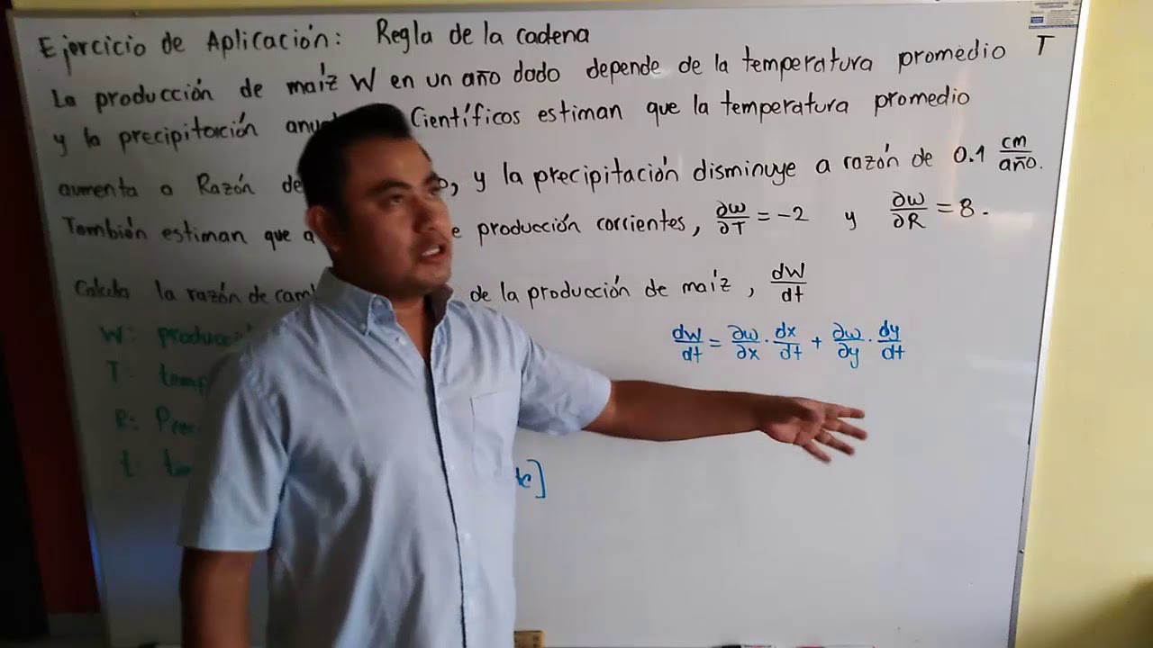 Funciones de varias variables - Regla de la cadena - Ejercicio de ...
