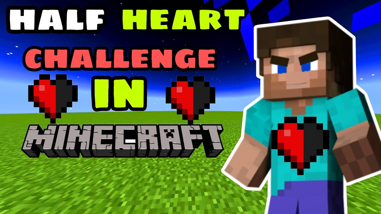 Helf heart challenge in Minecraft | Minecraft funny gameplay @Rockmi ...