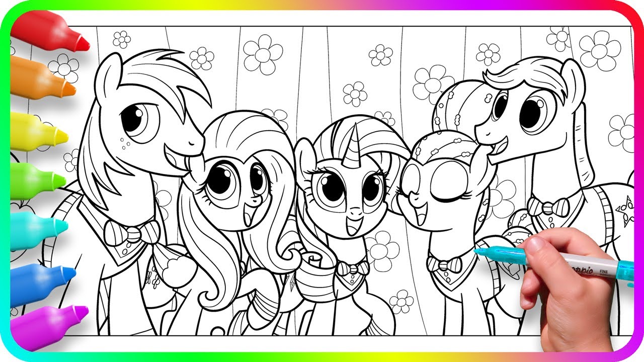 Coloring Pages MY LITTLE PONY - How to color My Little Pony characters ...