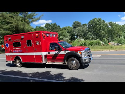 South Hadley, MA Fire District 2 Ambulance 2 Responding HOT Mutual Aid ...