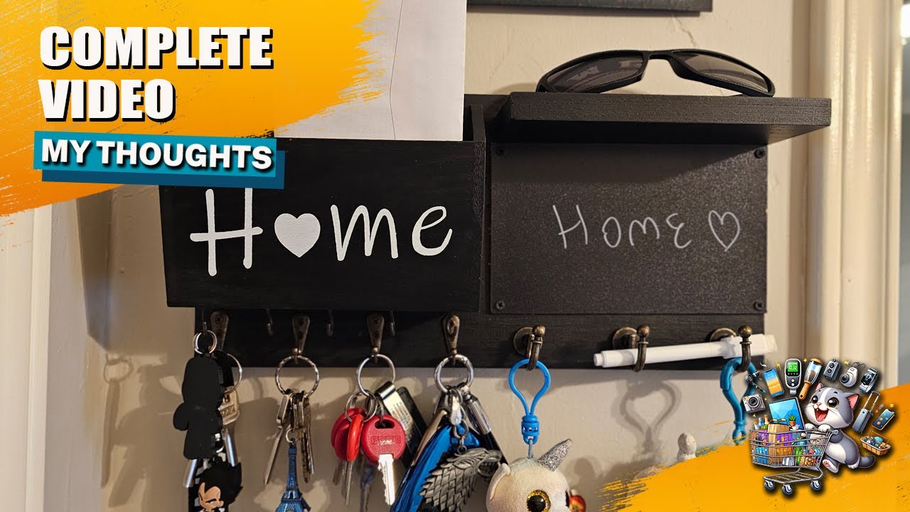 RELBRO Key Holder Wall Mount Review: Stylish Entryway Organizer - YouTube