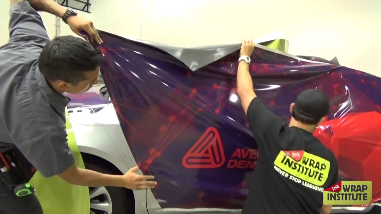 Wrapping the Side of a Vehicle with one Panel - YouTube