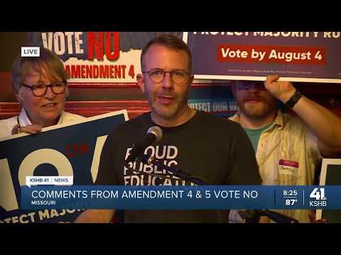 No to MO Amendment 4, 5 campaign speeches