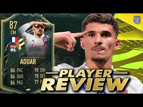 87 WINTER WILDCARD AOUAR PLAYER REVIEW! WINTER WILDCARD AOUAR SBC - FIFA 22 ULTIMATE TEAM