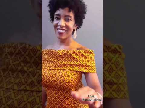 Challenge pretas com roupas africanas