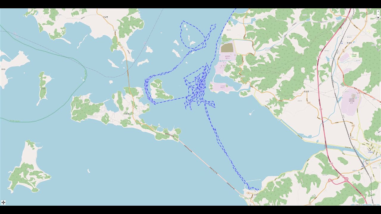 Vessel trajectory data visualization(Route animation) - YouTube