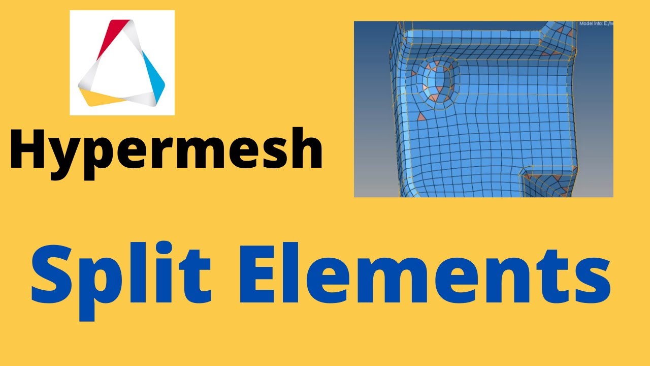 Hypermesh | split elements - YouTube