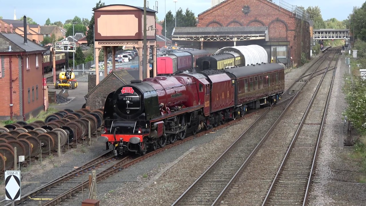 7714, Duchess 6233, and 2857 at Kidderminster, 19/09/18 (Windy ...
