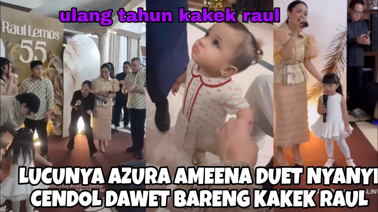 LUCUNYA AZURA AMEENA NYANYI CENDOL DAWET DUET MIMI KD RAYAKAN ULTAH ...