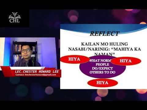 FILIPINO PSYCHOLOGY LECTURE: HIYA AT UTANG NA LOOB - YouTube