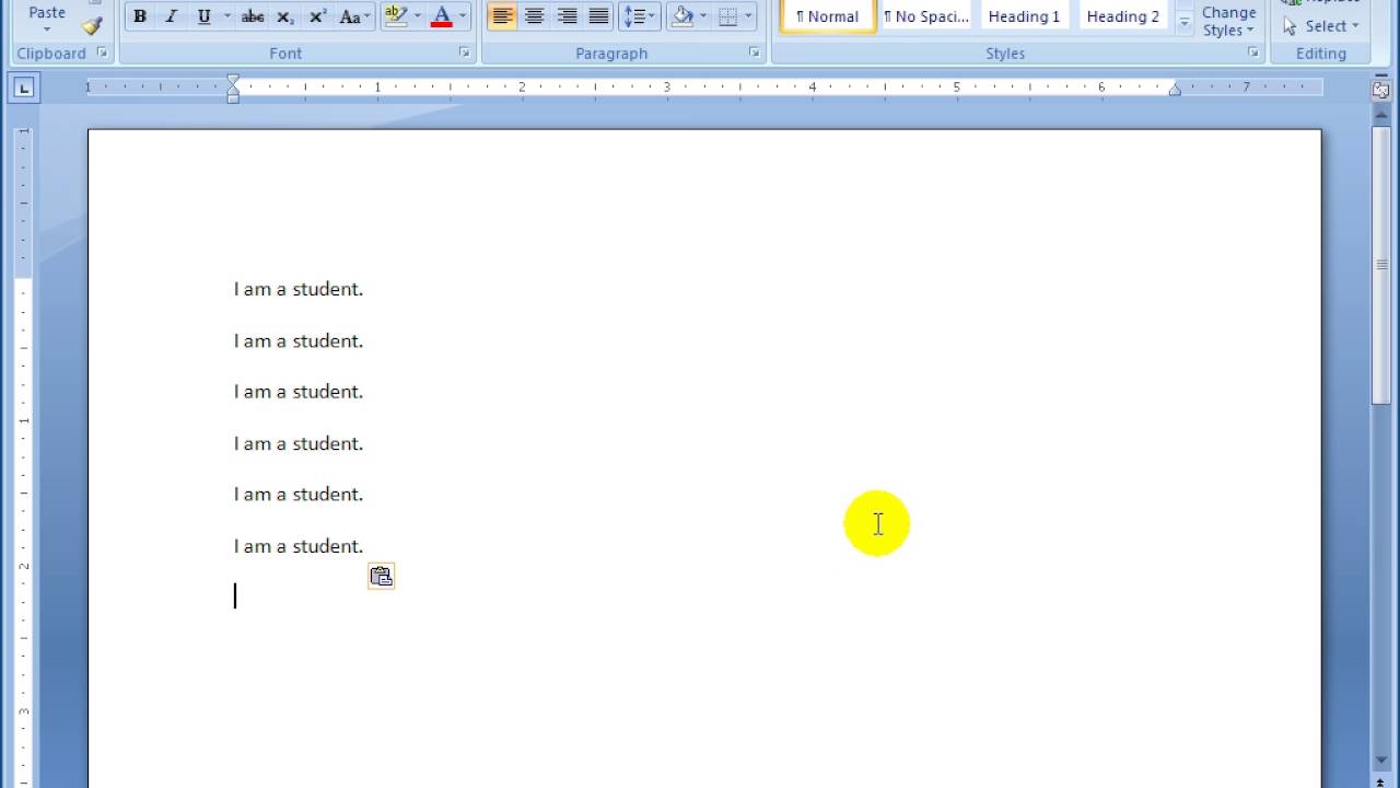 MICROSOFT OFFICE TUTORIAL, LECTURE 7,copy,paste,officeclipboard ...