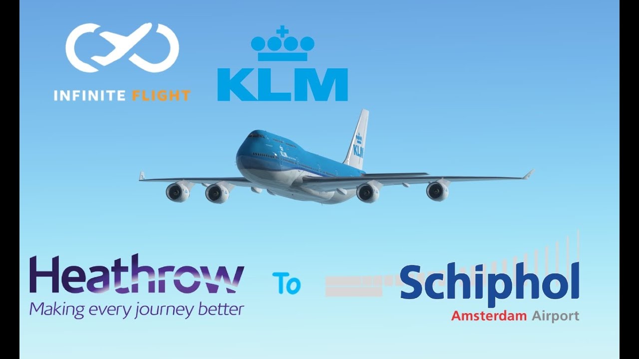 Infinite Flight| KLM| Boeing 747-400| LHR-AMS| Full Flight - YouTube
