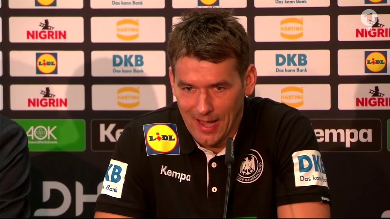 DHB Pressekonferez mit Christian Prokop, Bob Hanning & Paul Drux 22.01. ...