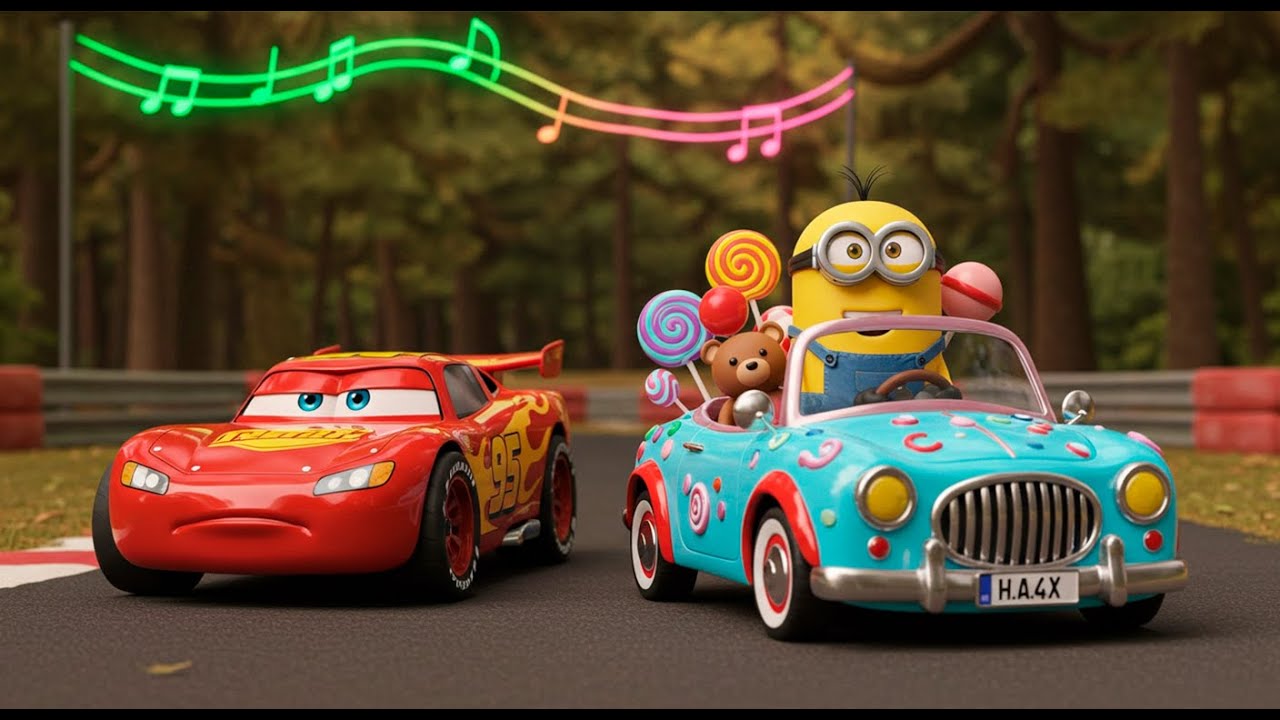 Lightning McQueen and Minion Story Disney Pixar Cars - YouTube