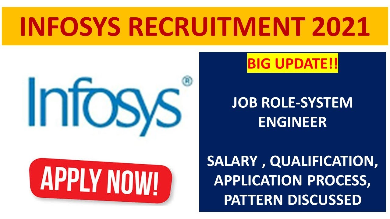 INFOSYS RECRUITMENT 2021 I ELIGIBILITY, APPLICATION PROCESS I SYSTEM ...