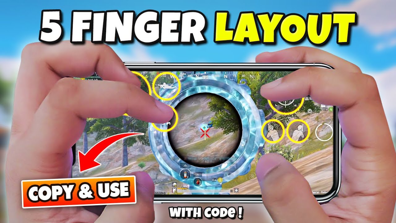 CARA SETTING KONTROL LAYOUT PUBG MOBILE | LAYOUT 5 JARI PUBG MOBILE ...