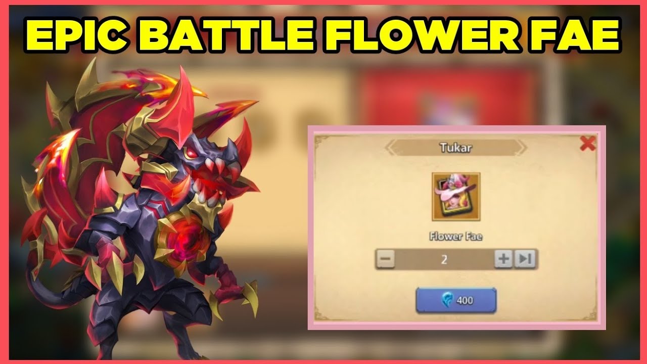 Epic Battle "Flower fae" | easy to get | Castle clash - YouTube