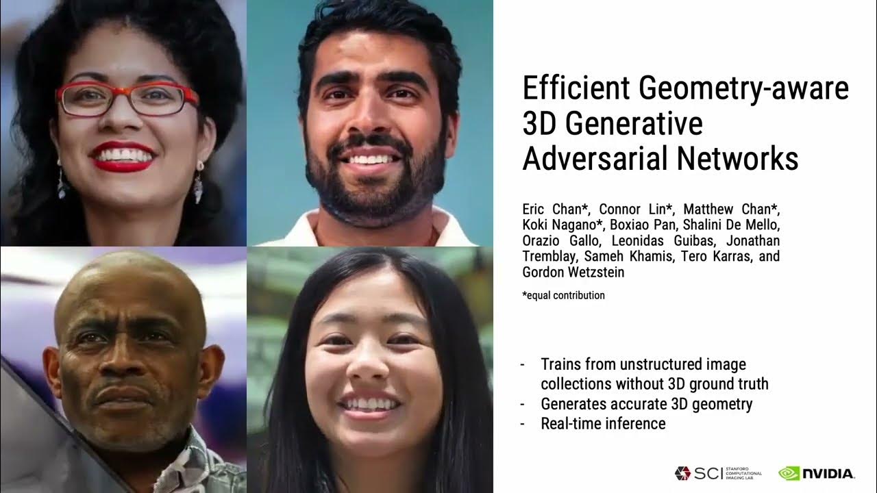 Efficient Geometry Aware 3d Generative Adversarial Networks Cvpr 2022 Youtube