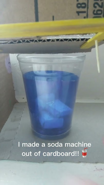 Soda machine out of cardboard!!#sarahartandcrafts - YouTube