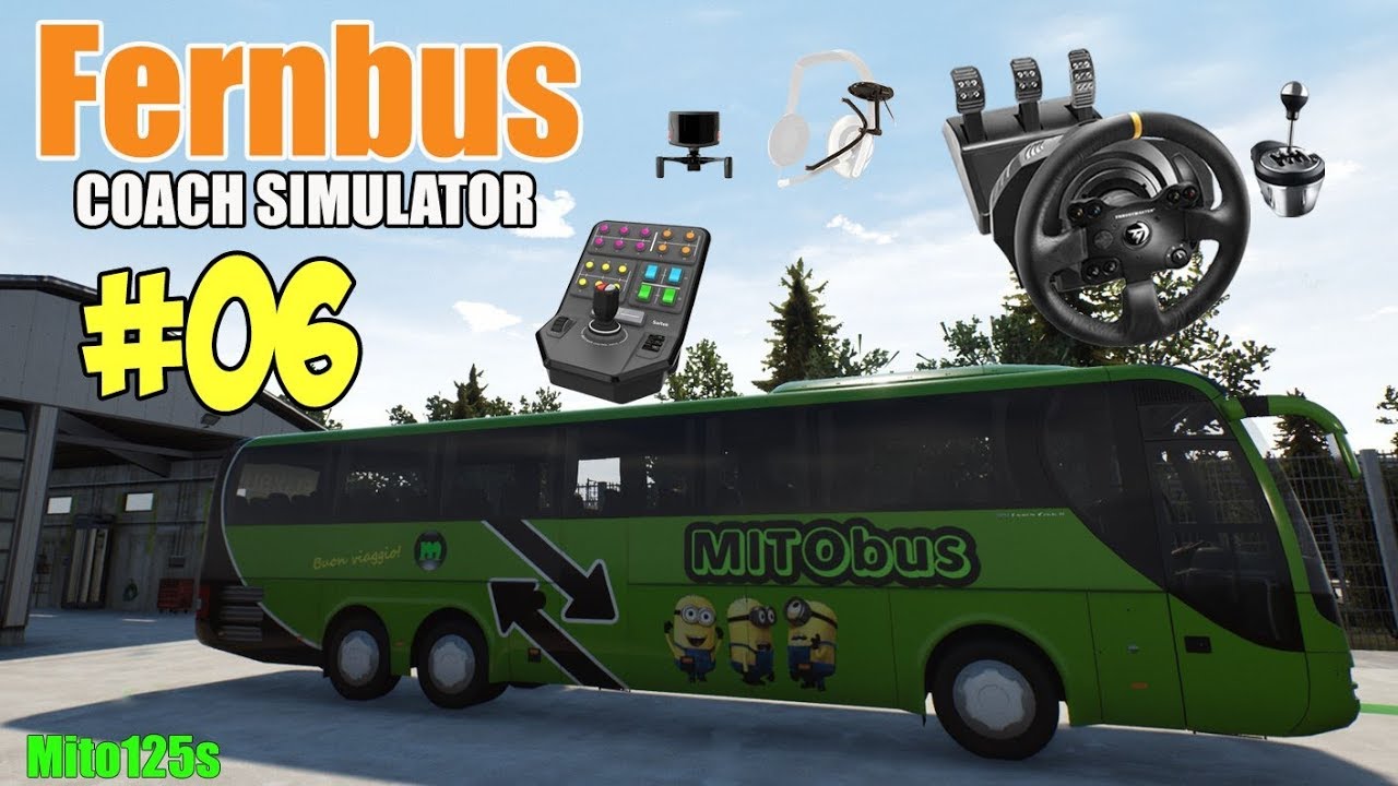 Fernbus Coach Simulator #06 - Minions + Tx + Side Panel + TrackIr 5 ...
