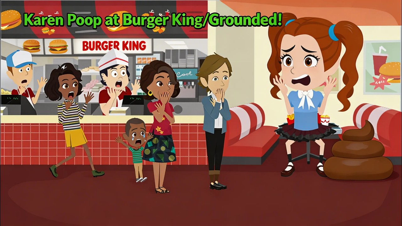 Karen Poop at Burger King Grounded! - YouTube