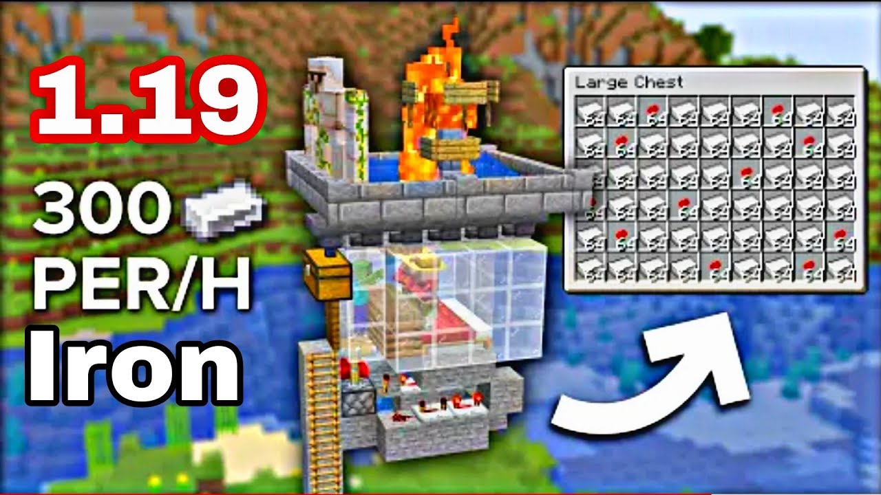 How To Build INFINITE IRON FARM In Minecraft 1.19 - YouTube