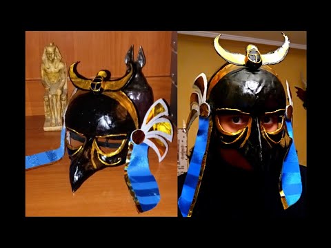 Mascara egipcia del Dios Ra / egyptian mask - YouTube