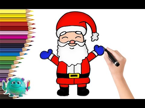 Noel Baba Çizimi How to Draw Santa Claus