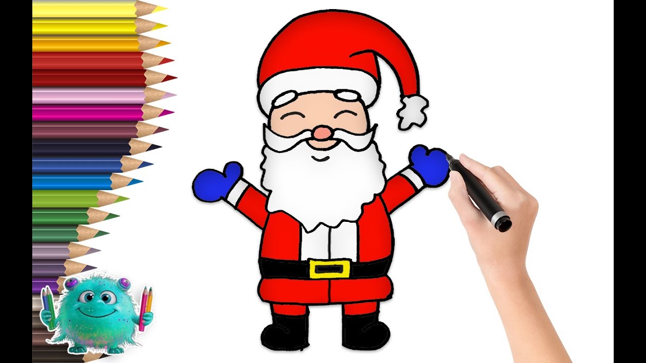 Noel Baba Çizimi How to Draw Santa Claus - YouTube