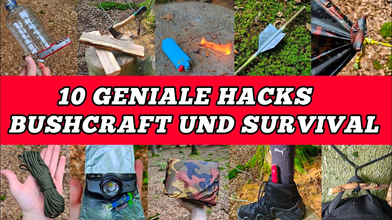10 Bushcraft und Survival Hacks | Deutsch | OUTDOOR TIPPS UND TRICKS ...