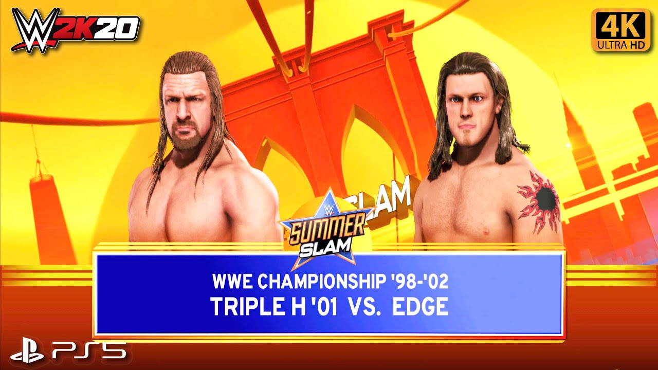 WWE 2K20 - FULL MATCH - Triple H '01 vs. Edge - WWE Championship '98 ...