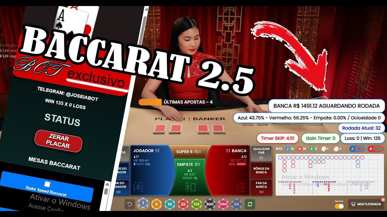 BOT BACCARAT EXCLUSIVO ATUALIZAÇÃO V 2.5 COM NOVAS FUNÇÕES E SELEÇÃO DE ...